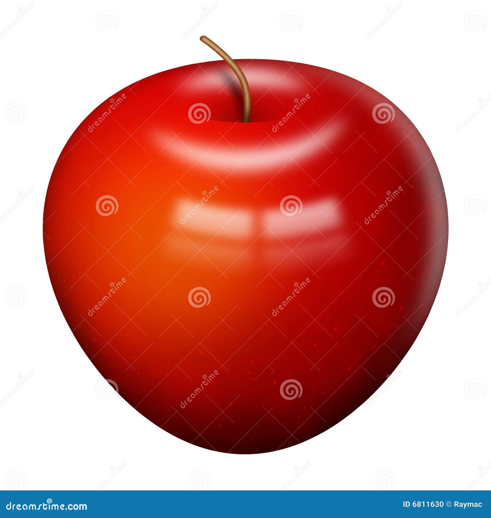 Shiny Red Apple Stock Photo - Image: 6811630