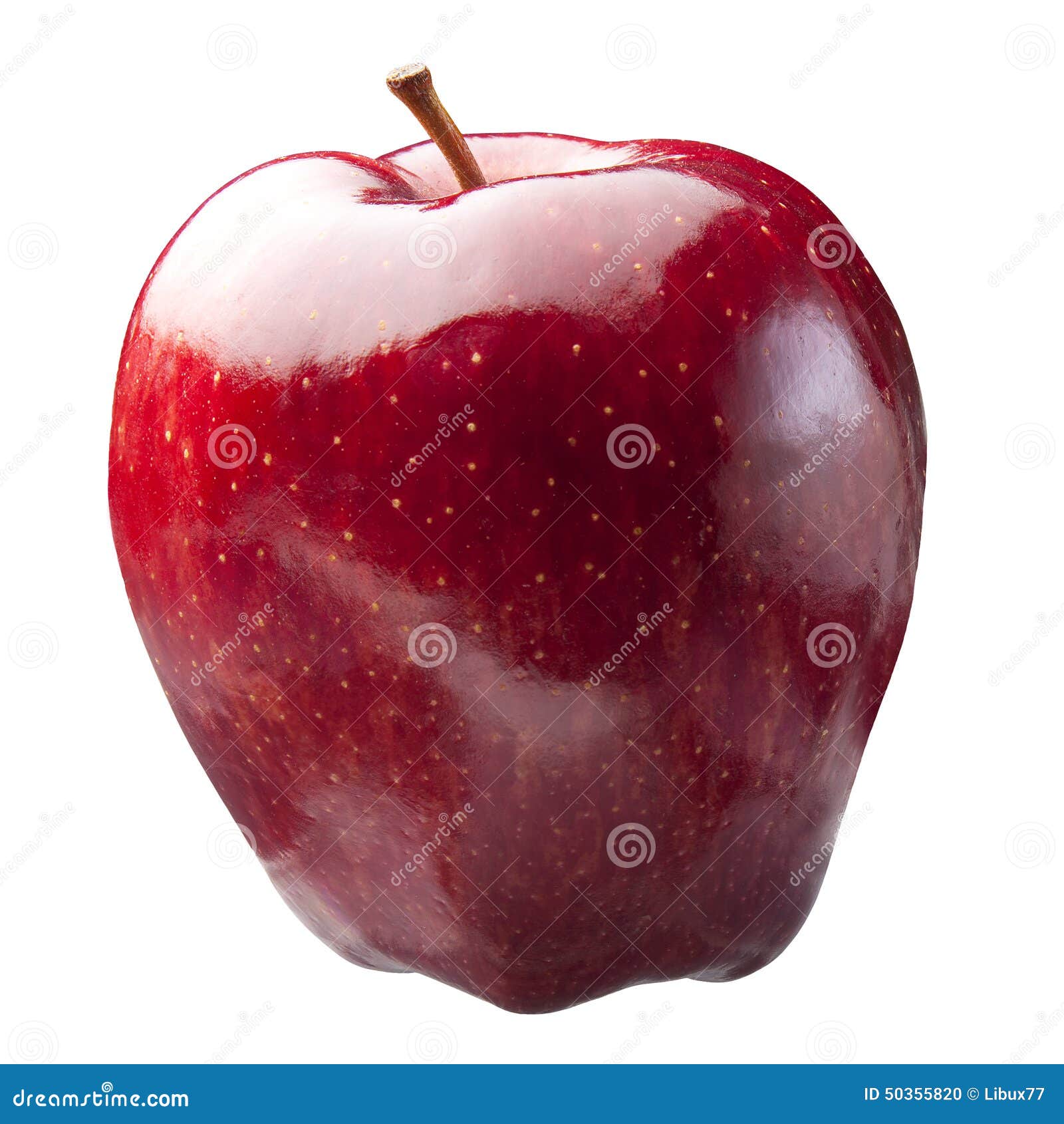 Shiny Red Apple Isolated stock photo. Image of agriculture - 50355820