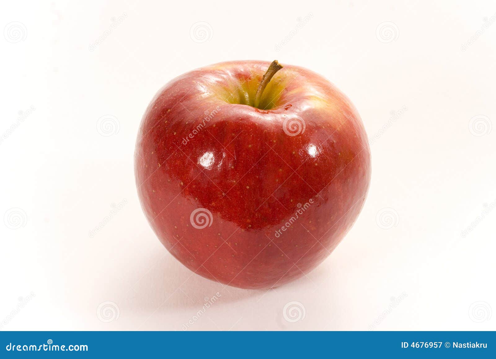 Shiny red apple w path stock image. Image of fresh, nature - 4676957