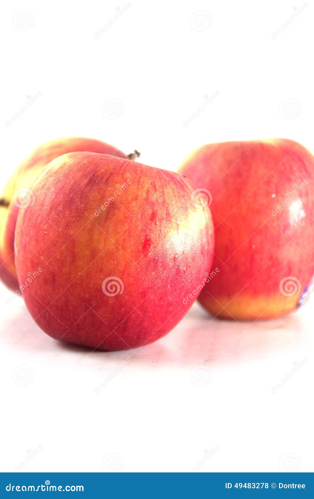 A shiny red apple stock photo. Image of apple, sweet - 49483278
