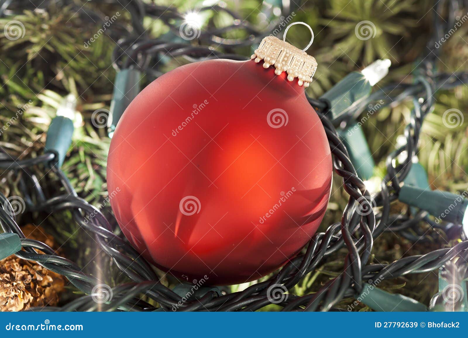 Shiny Red Christmas Ornament Stock Image - Image of celebration ...