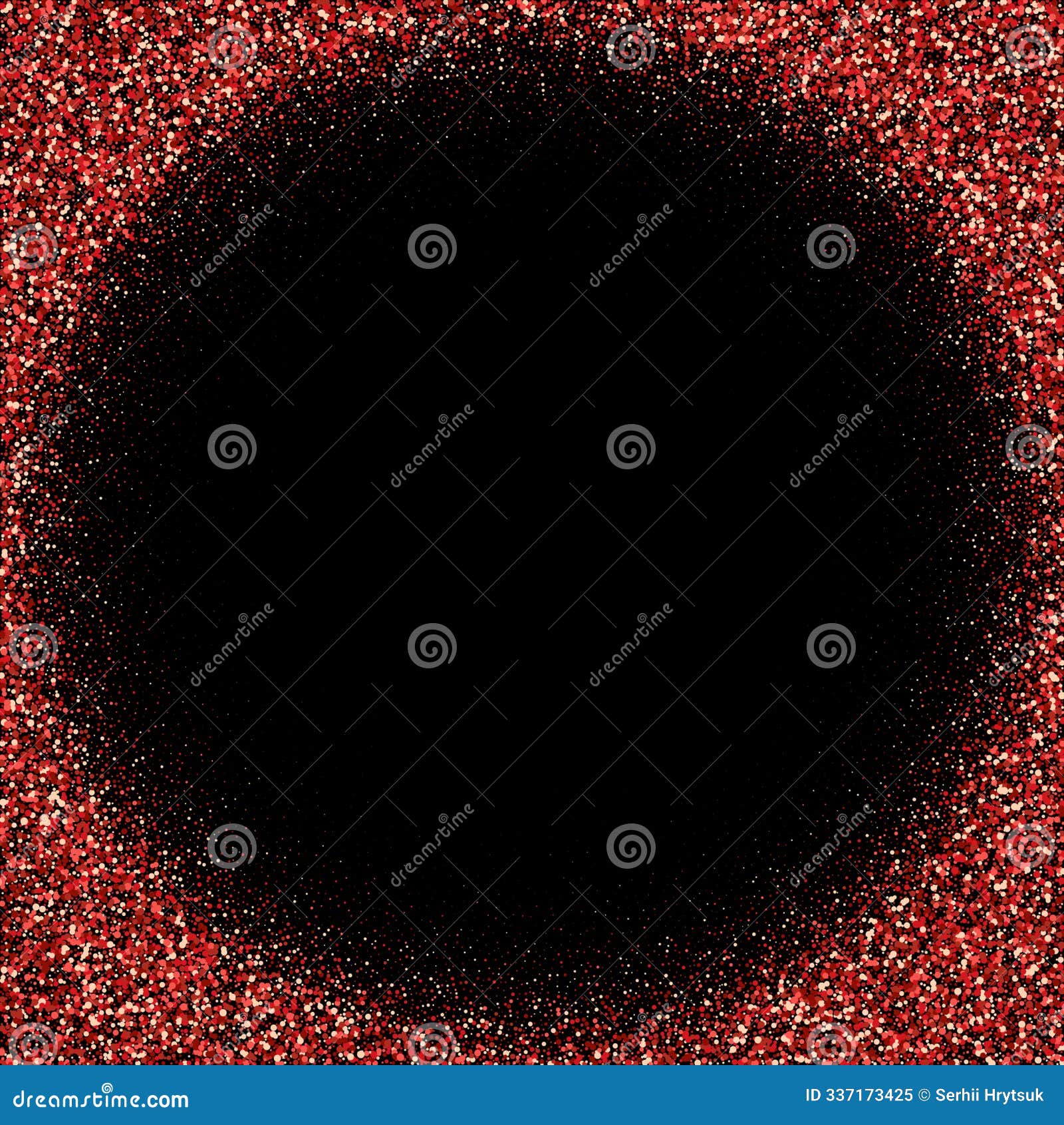 Shiny Red Circles on a Black Background. Frame. Eps 10 Stock ...