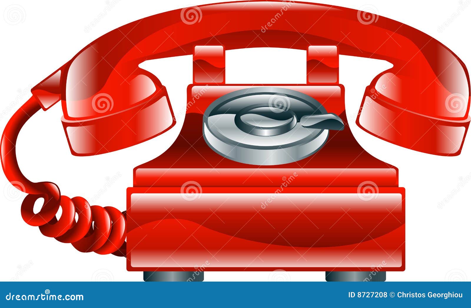Shiny Red Old Fashioned Phone Icon Stock Vector - Illustration of icon ...