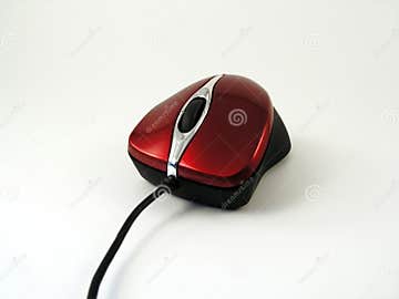 Shiny red optical mouse stock photo. Image of stress, hardware - 250304