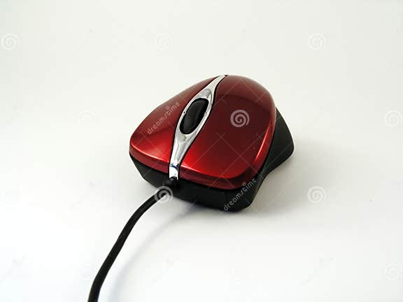 Shiny red optical mouse stock photo. Image of stress, hardware - 250304