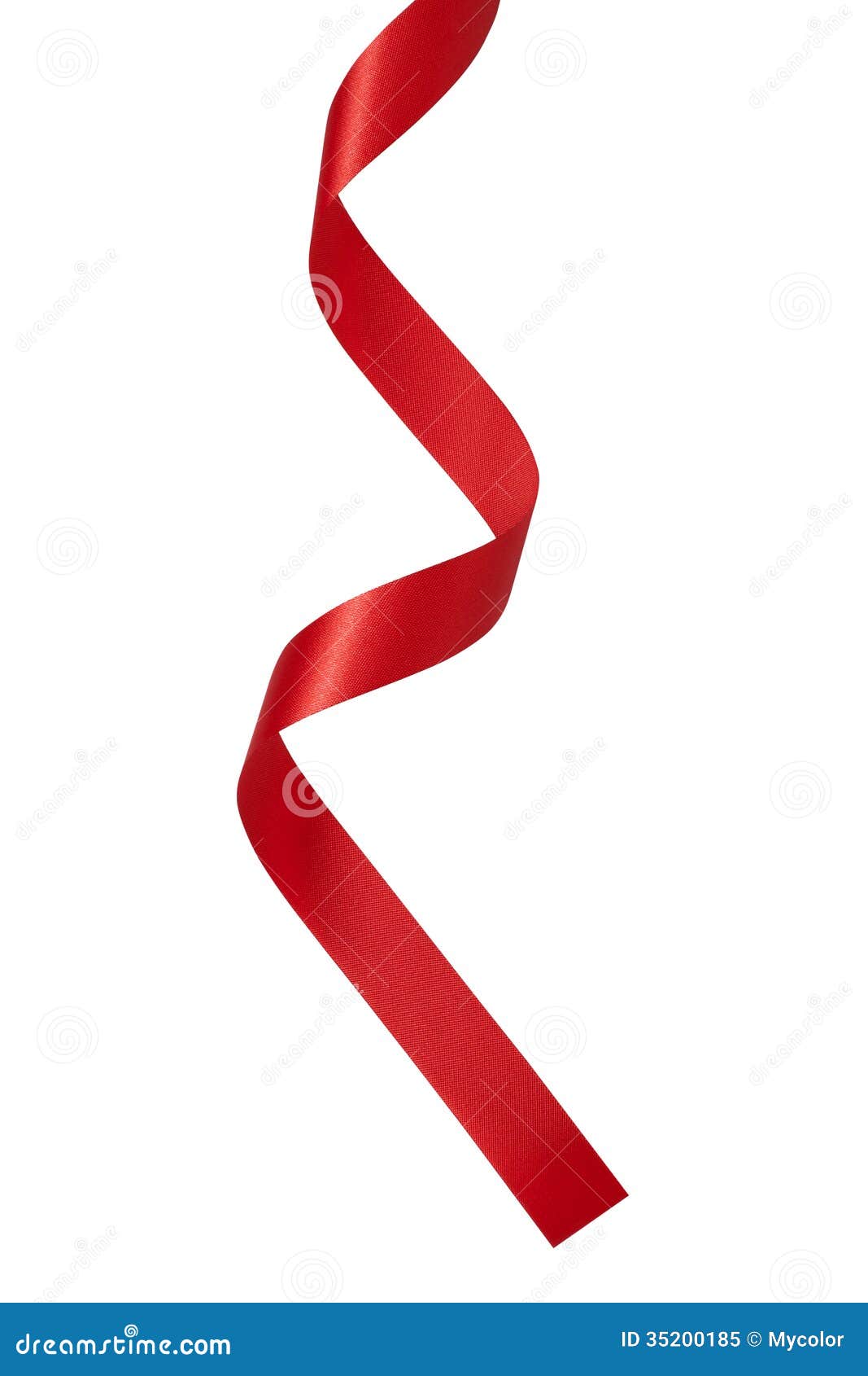 Shiny Red Ribbon stock image. Image of card, macro, decoration - 35200185