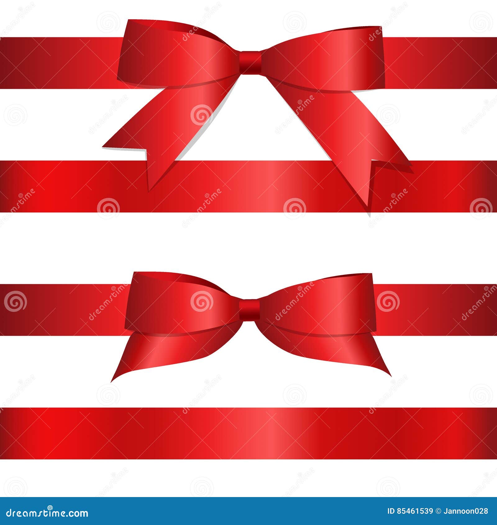 Shiny Red Ribbon. Vector Illustration Stock Vector - Illustration of ...