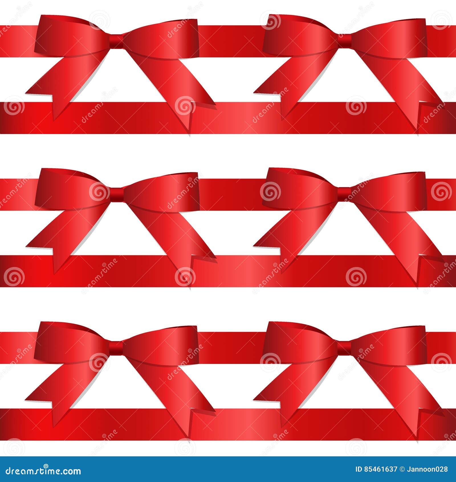 Shiny Red Ribbon. Vector Illustration Stock Vector - Illustration of ...