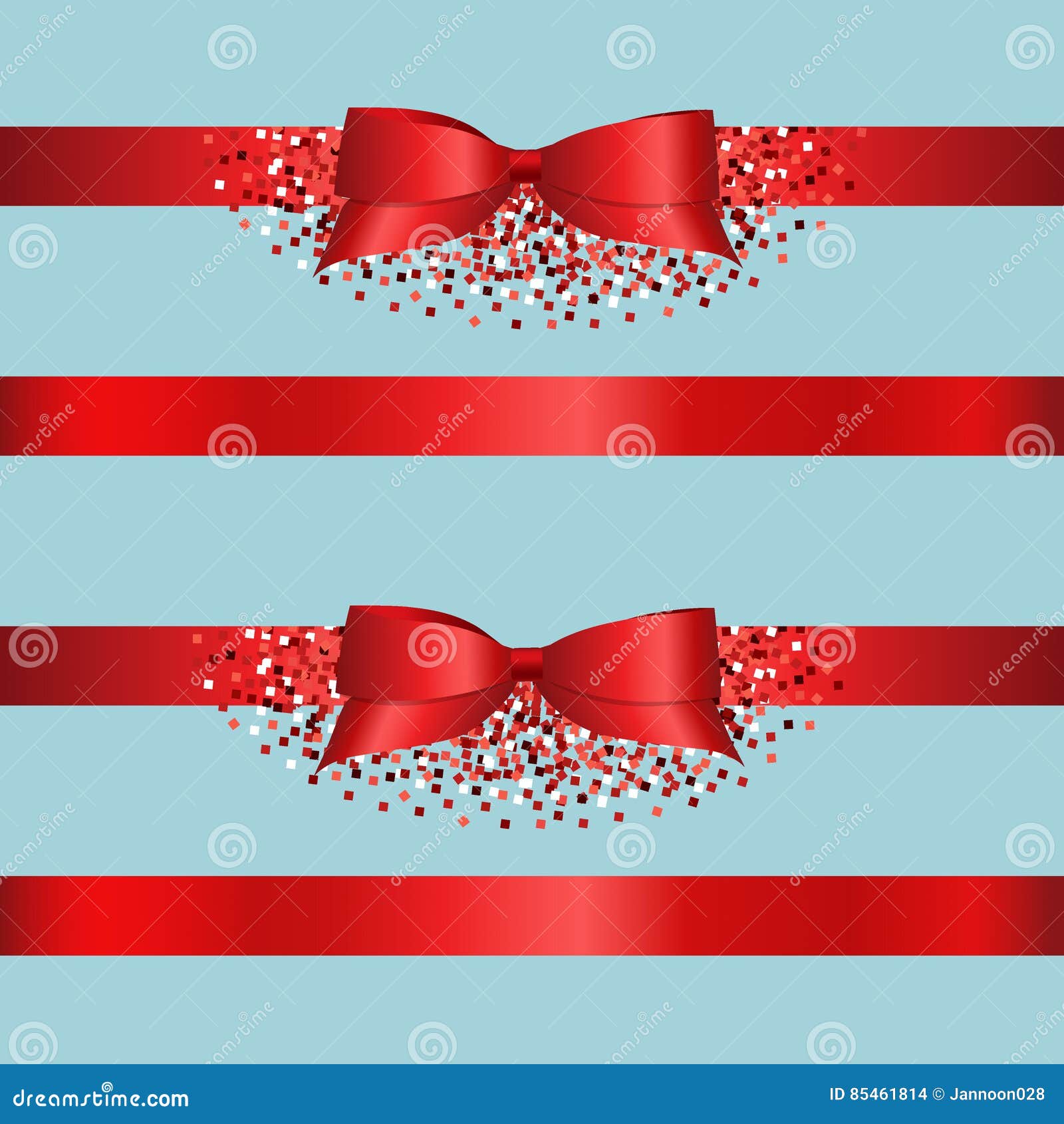 Shiny Red Ribbon. Vector Illustration Stock Vector - Illustration of ...