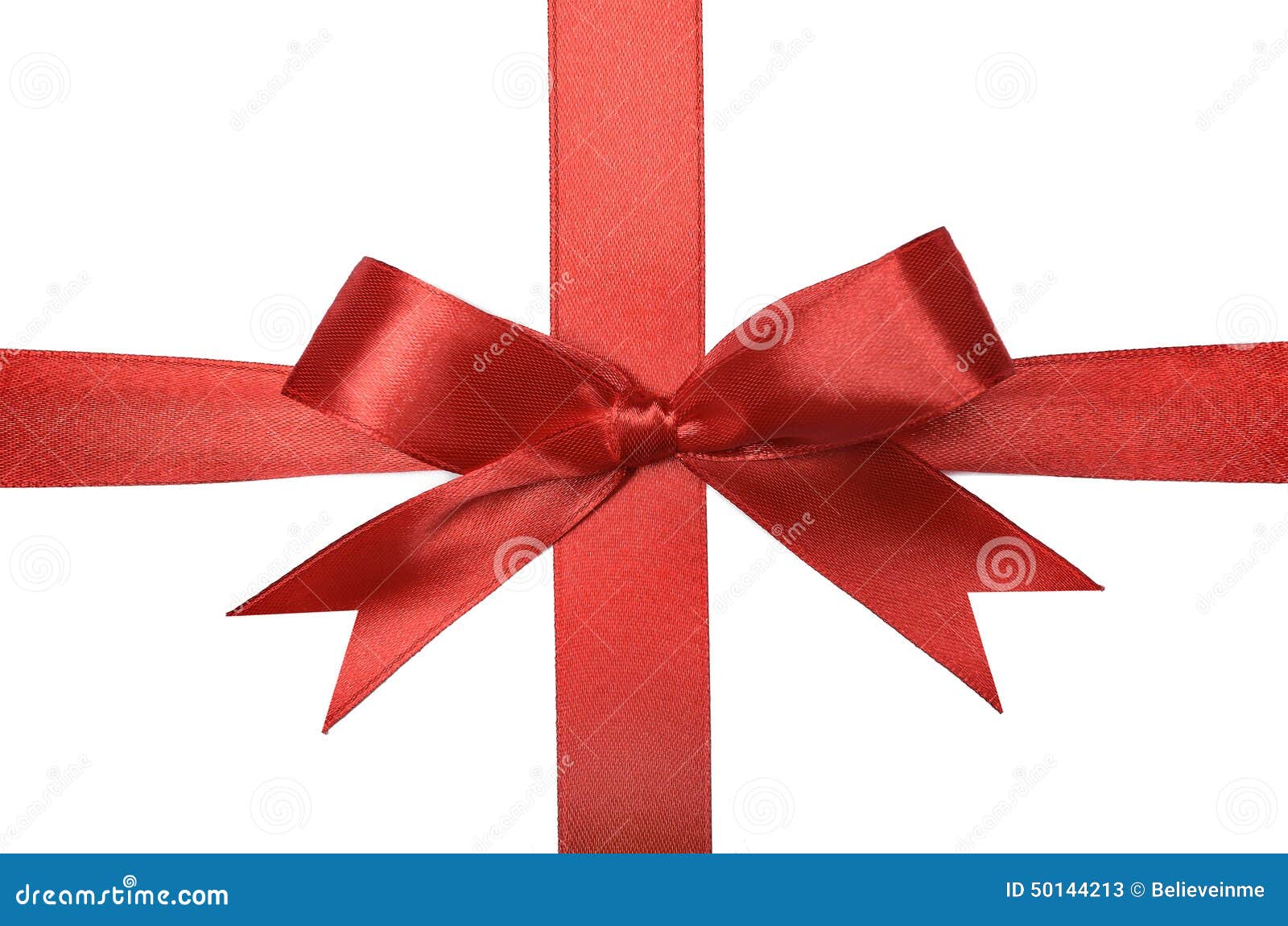 Shiny red satin ribbon stock image. Image of knot, banner - 50144213
