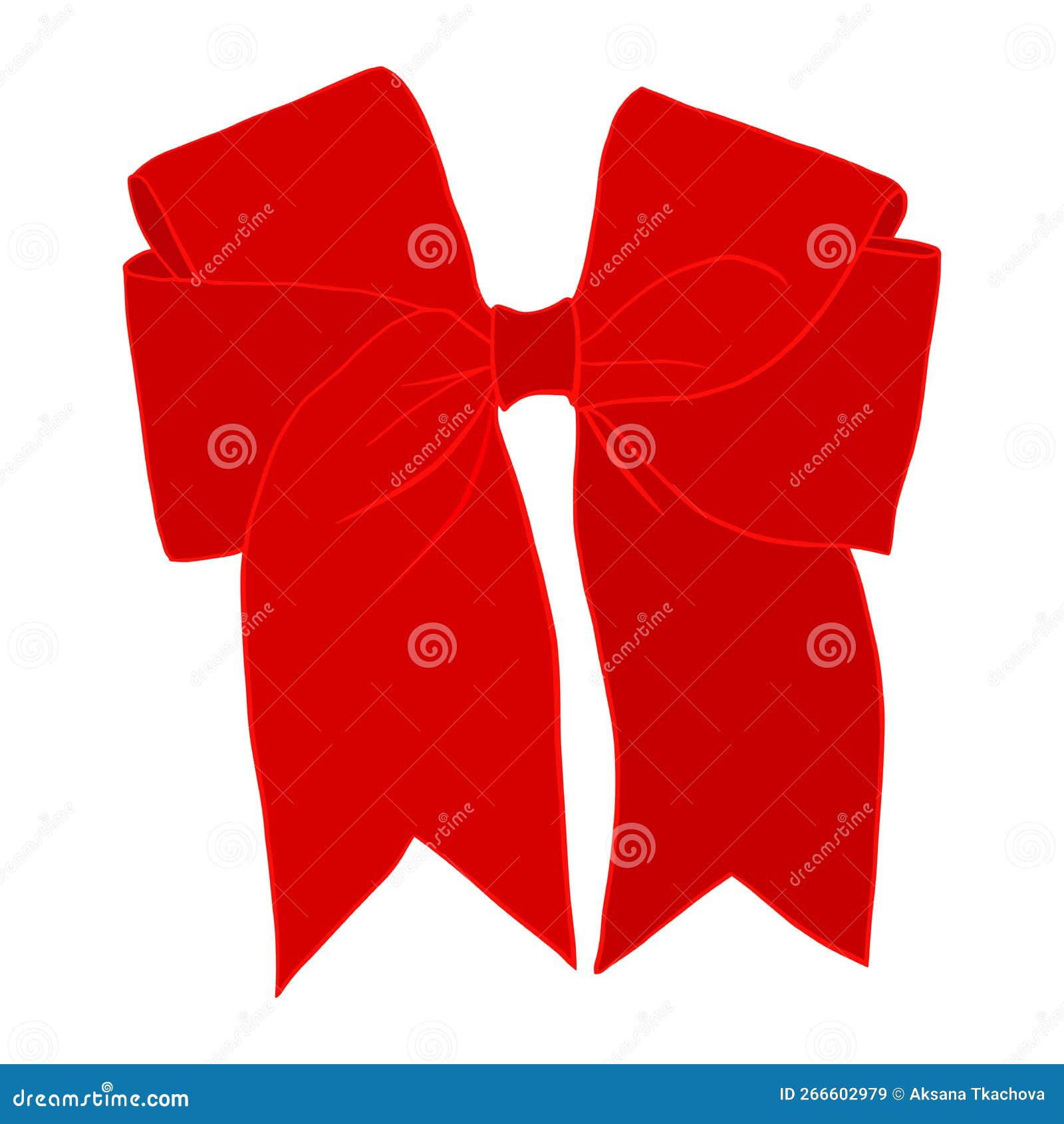 Shiny Red Satin Ribbon on White Background Stock Vector - Illustration ...