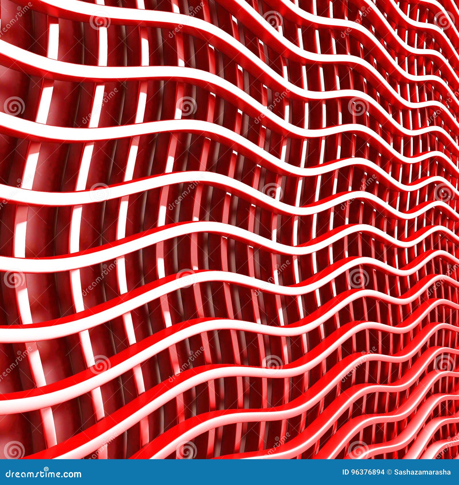 Shiny Red Wave Lines Pattern Background Stock Illustration ...