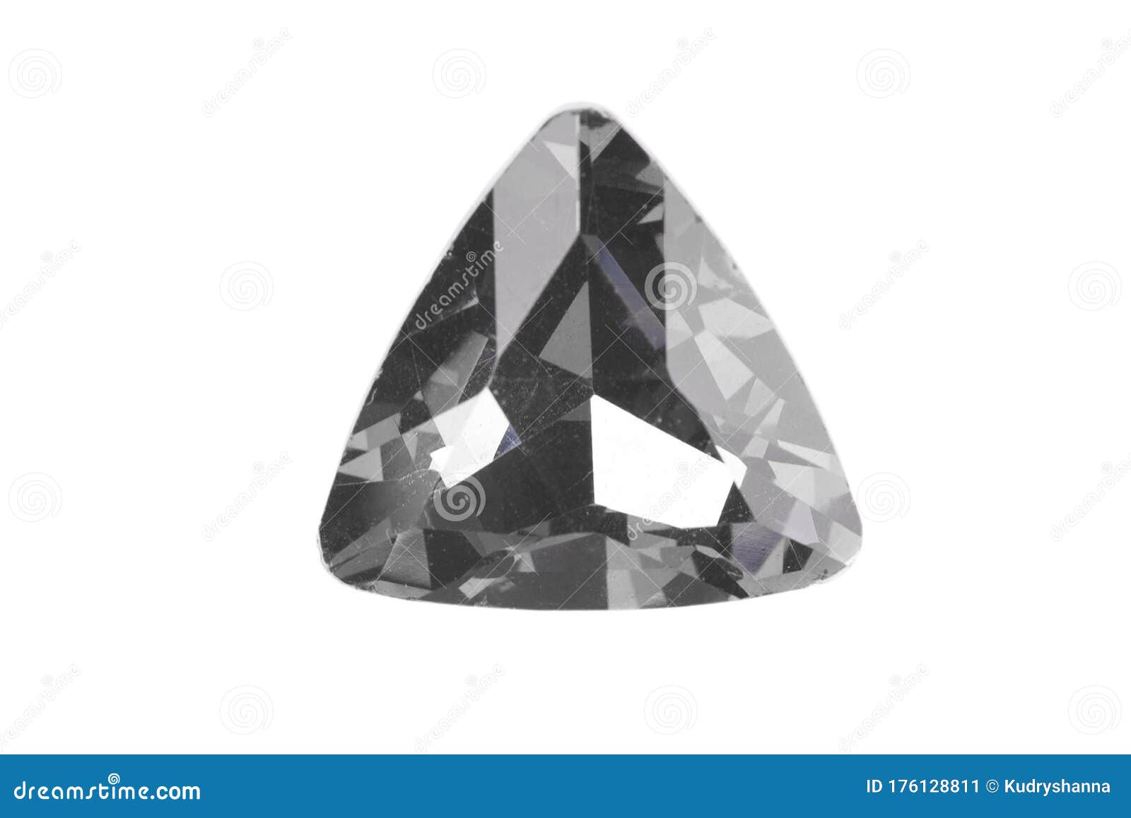 Shiny Rhinestones Isolated on White Background, Gemstone Stock Image ...