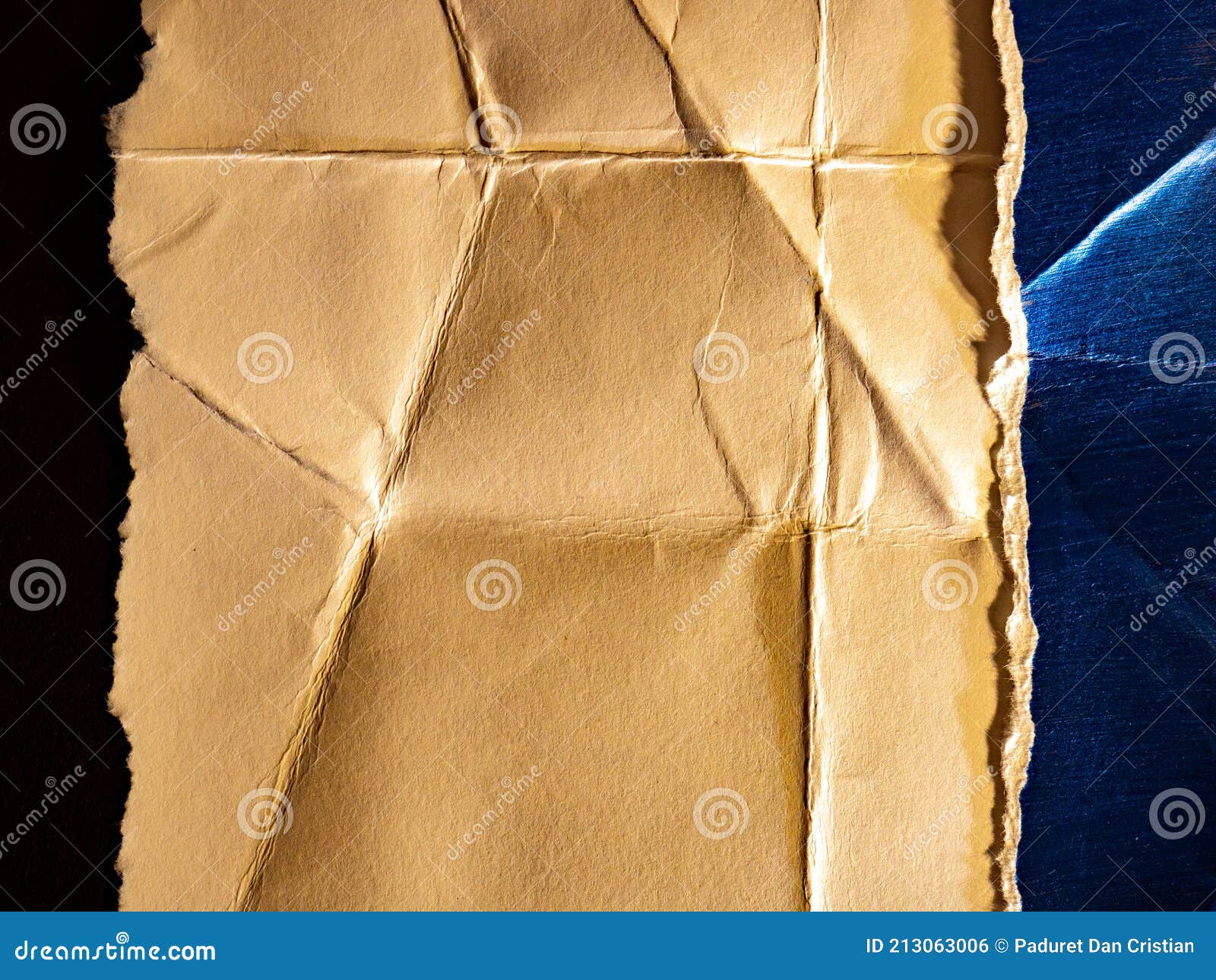 Shiny Ripped and Crumpled Paper Backdrop with Brush Strokes and Paint ...