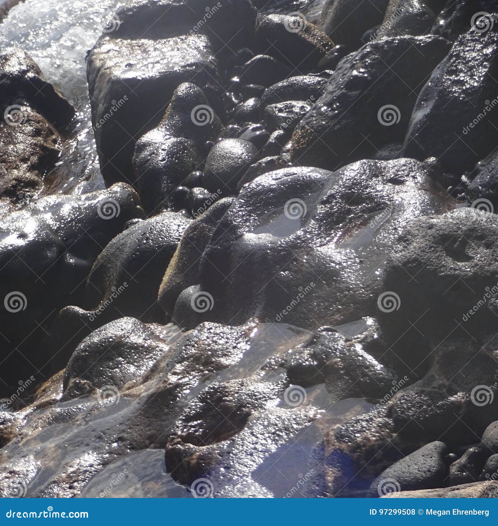Shiny rocks stock photo. Image of shiny, kauai, lava - 97299508