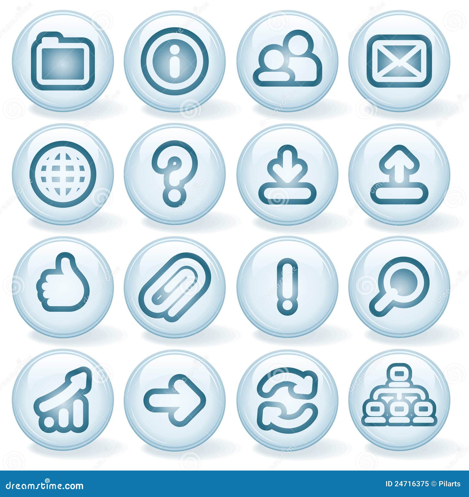 Shiny Round Icons #2 stock vector. Illustration of button - 24716375