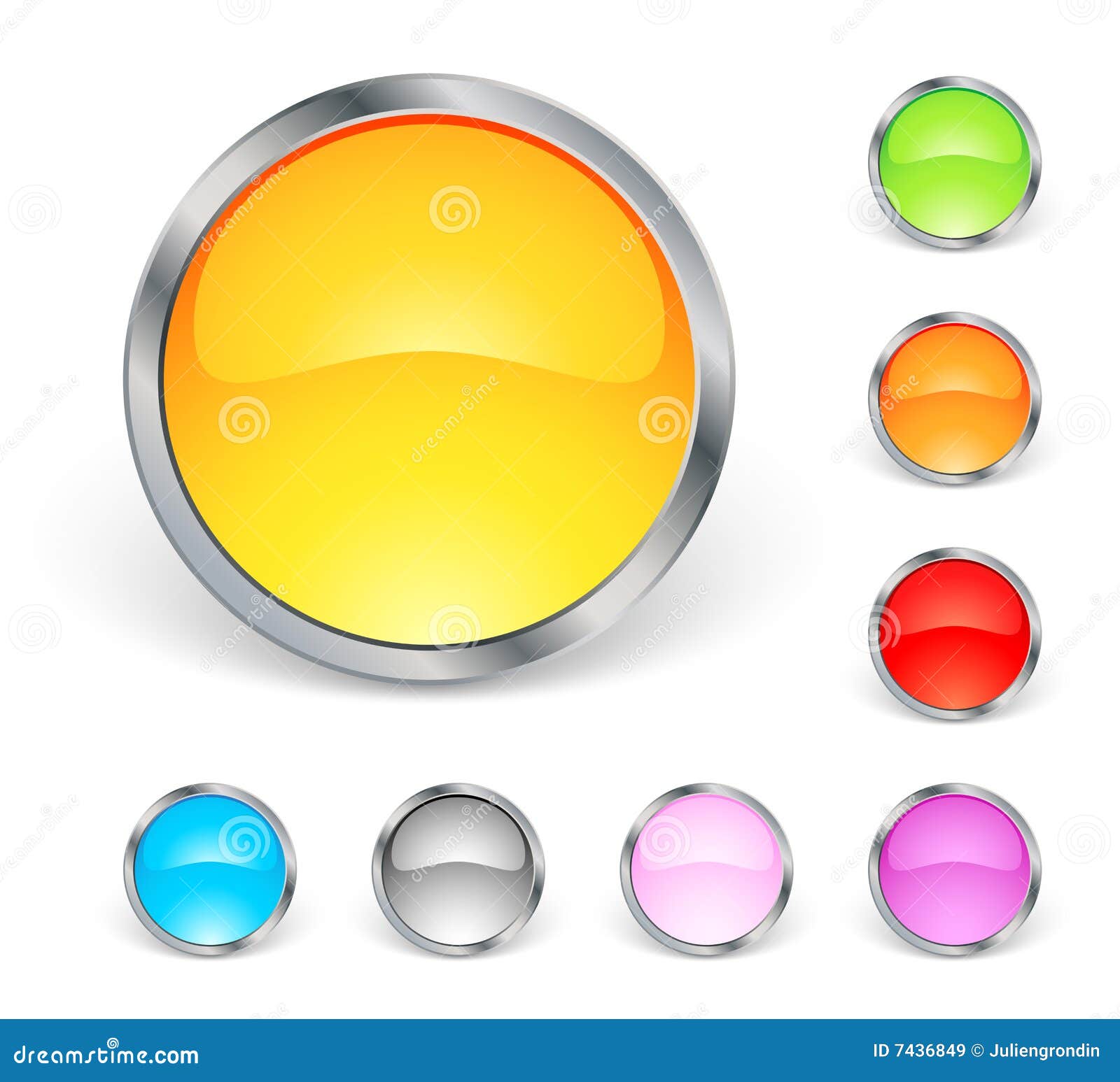 Shiny Round Template With Gold Border Vector Illustration ...