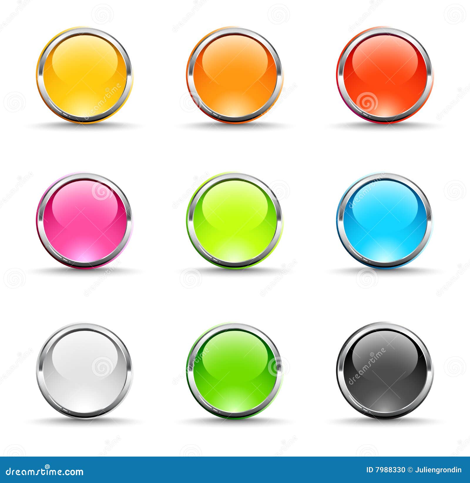 Shiny Round Template With Gold Border Vector Illustration ...