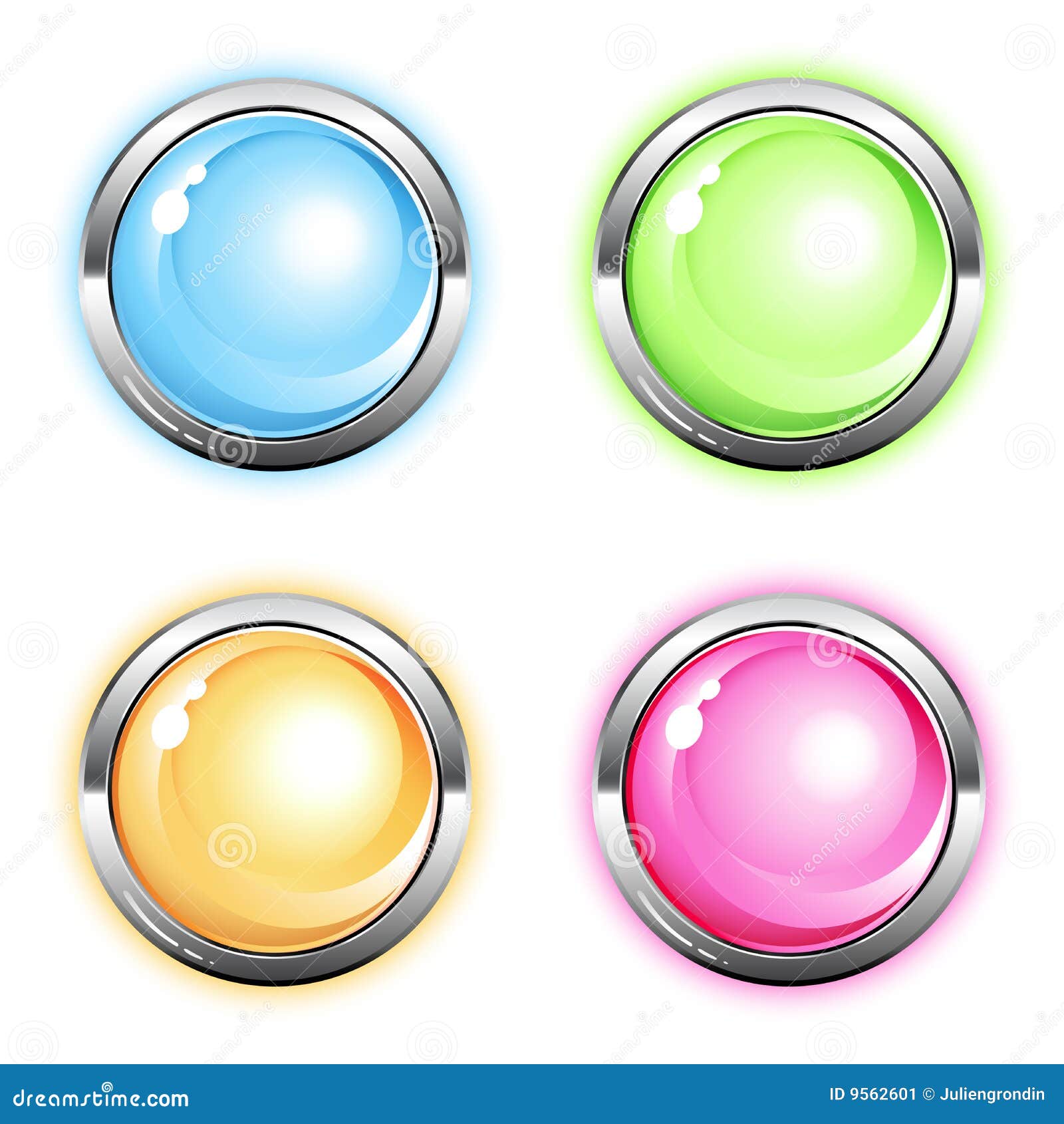 Shiny round icons stock vector. Illustration of buttons - 9562601