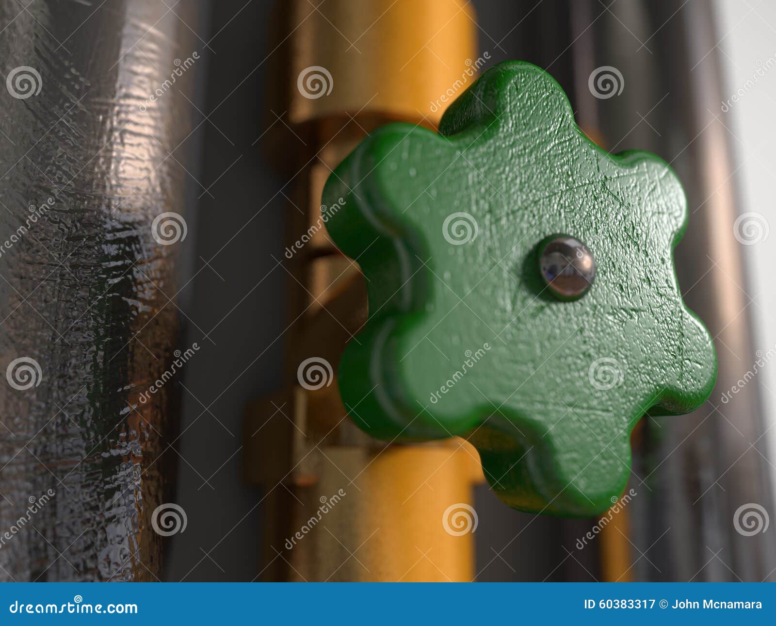 Shiny Scratched Pipes and a Tap Closeup Stock Illustration ...