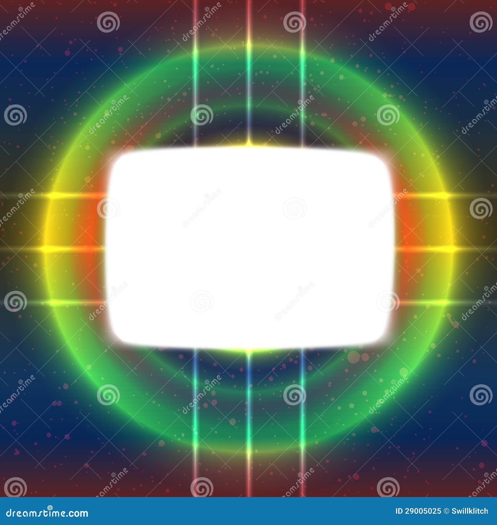 Shiny Screen On The Crossed Wires Vector Illustration | CartoonDealer ...