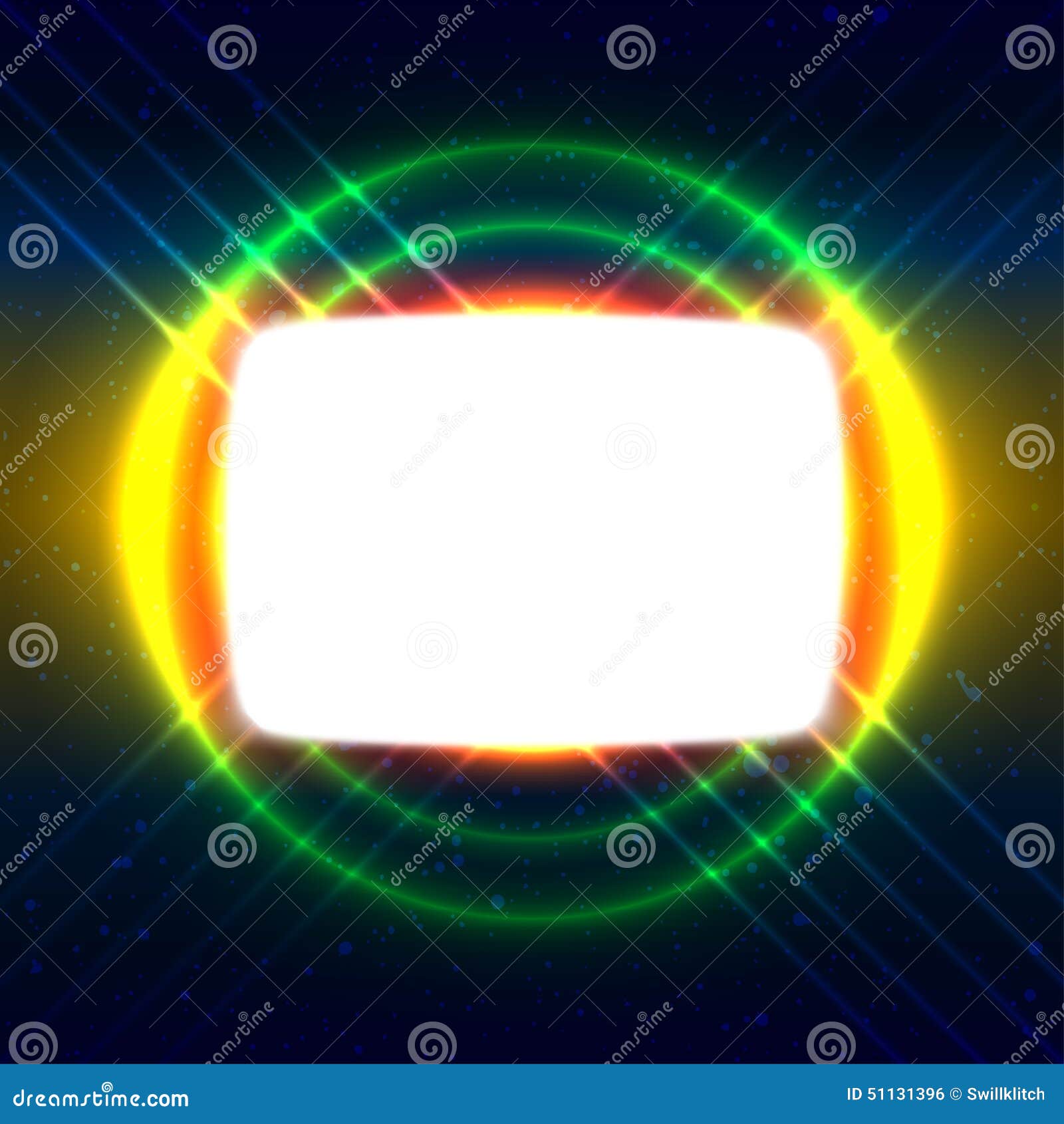 Shiny Screen On The Crossed Wires Vector Illustration | CartoonDealer ...