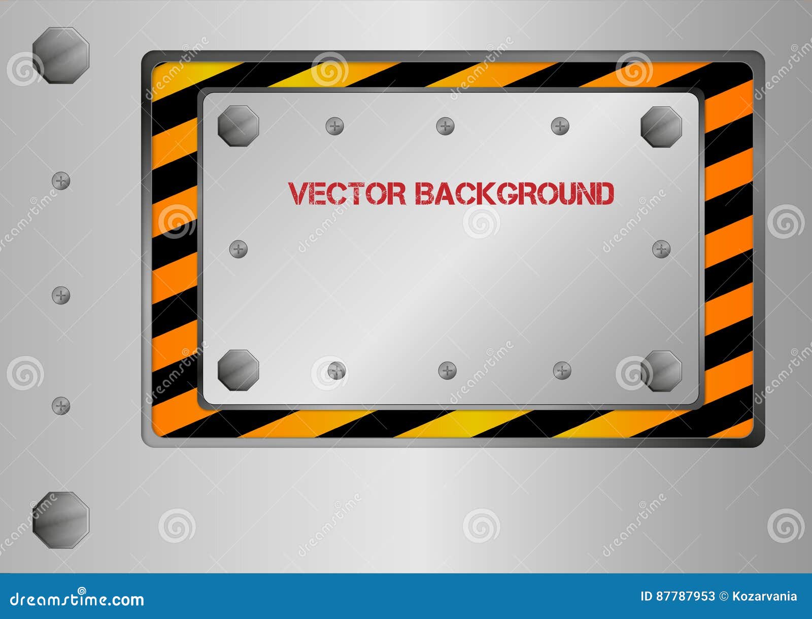 Shiny sheet metal stock vector. Illustration of iron - 87787953