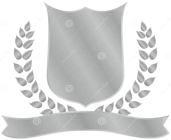 Shiny shield crest stock vector. Illustration of emblem - 24533434