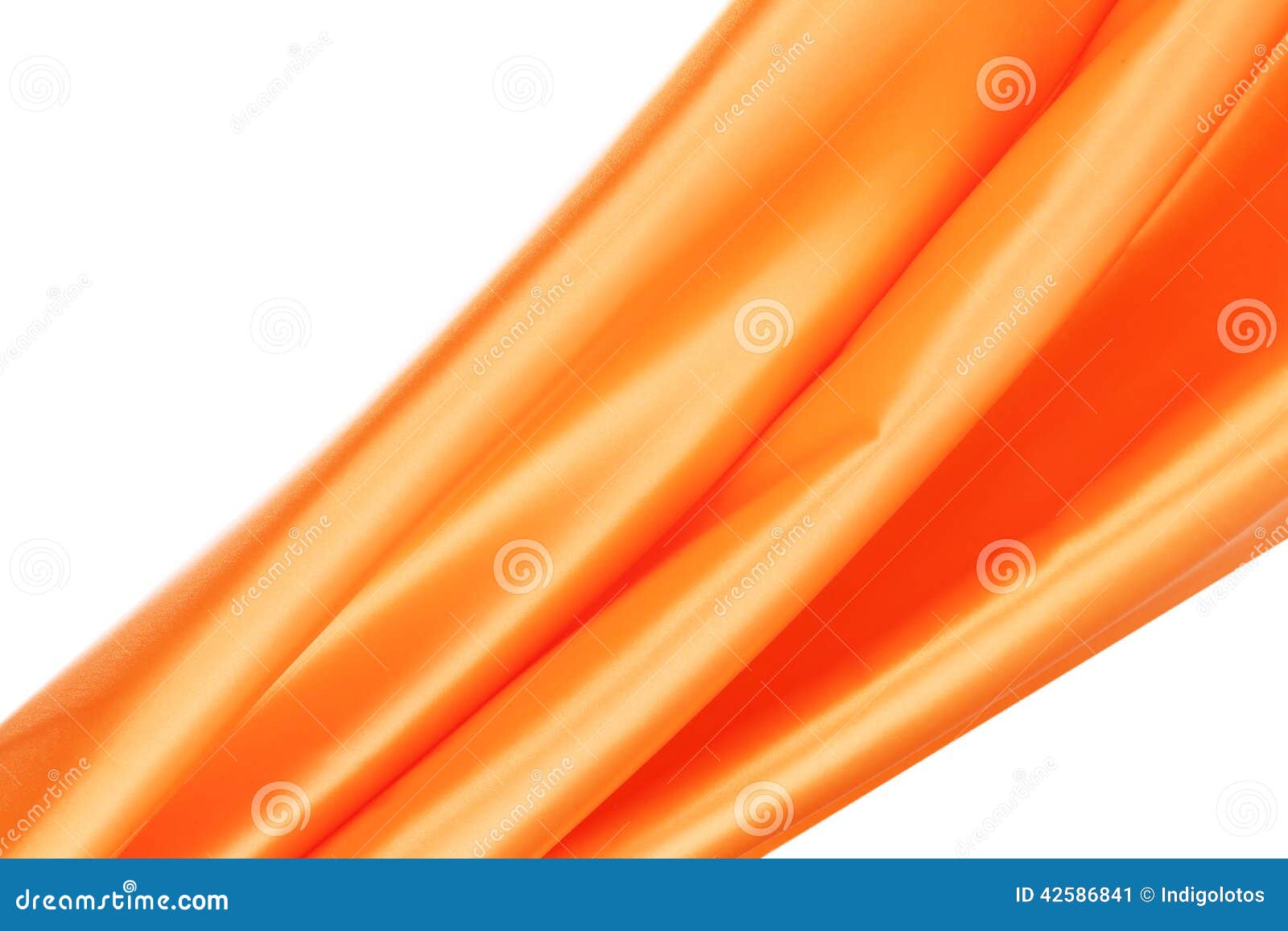 Shiny silk orange drapery. stock illustration. Illustration of shimmer ...