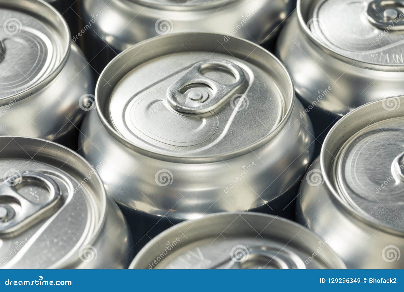Shiny Silver Aluminum Soda Cans Stock Image - Image of booze, food ...
