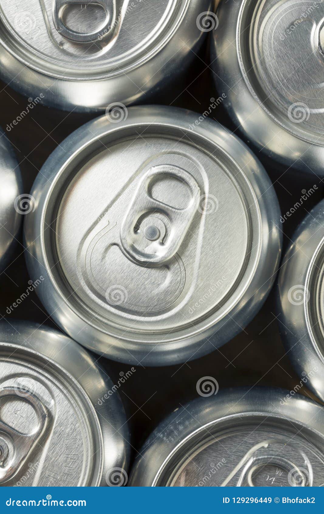 Shiny Silver Aluminum Soda Cans Stock Image - Image of beer, carbonated ...