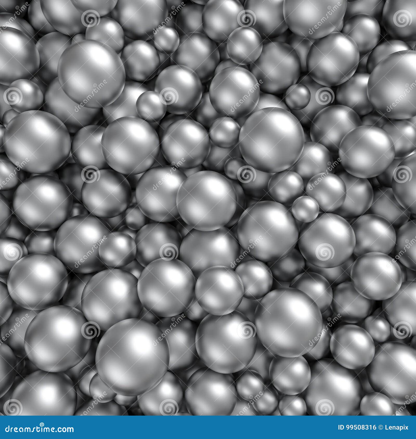 Shiny Silver Balls Background Stock Illustration - Illustration of ...