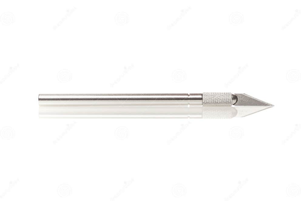 A Shiny Silver Cutting Utensil Stock Image - Image of shiny, hobby ...