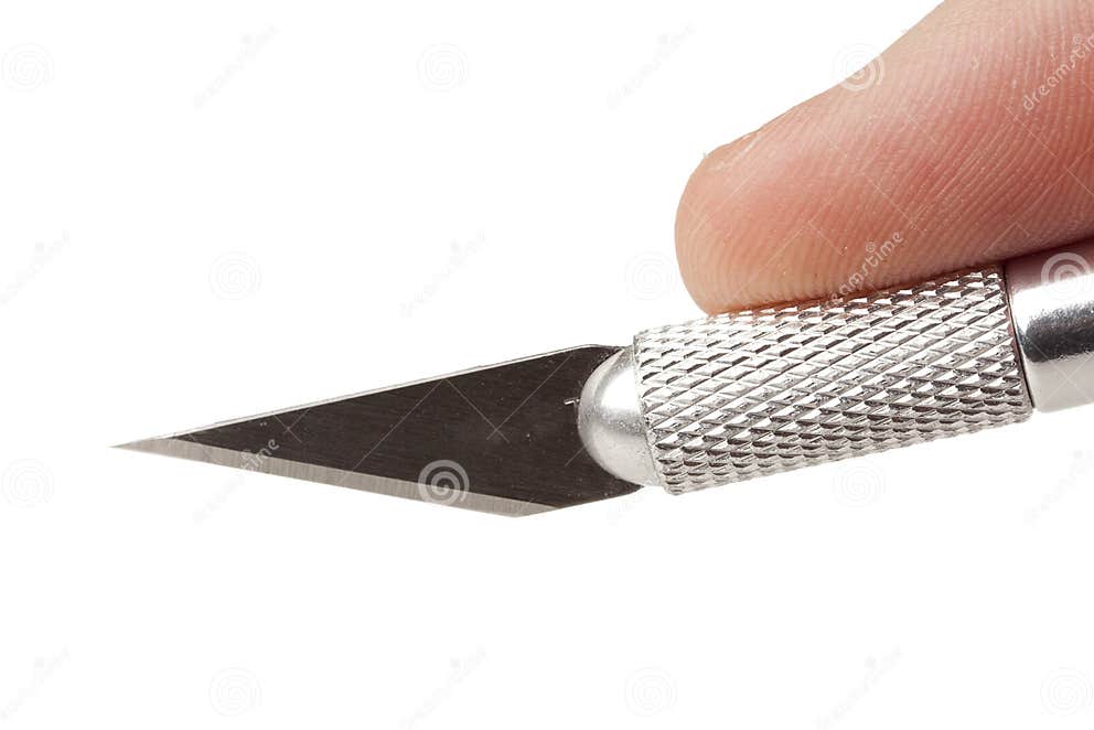 A Shiny Silver Cutting Utensil Stock Image - Image of metal, craft ...