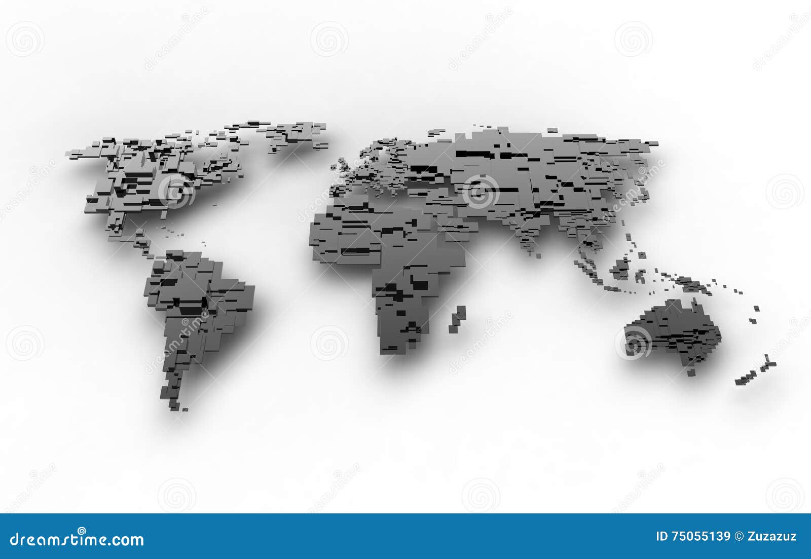 Shiny Silver Earth stock illustration. Illustration of continents ...