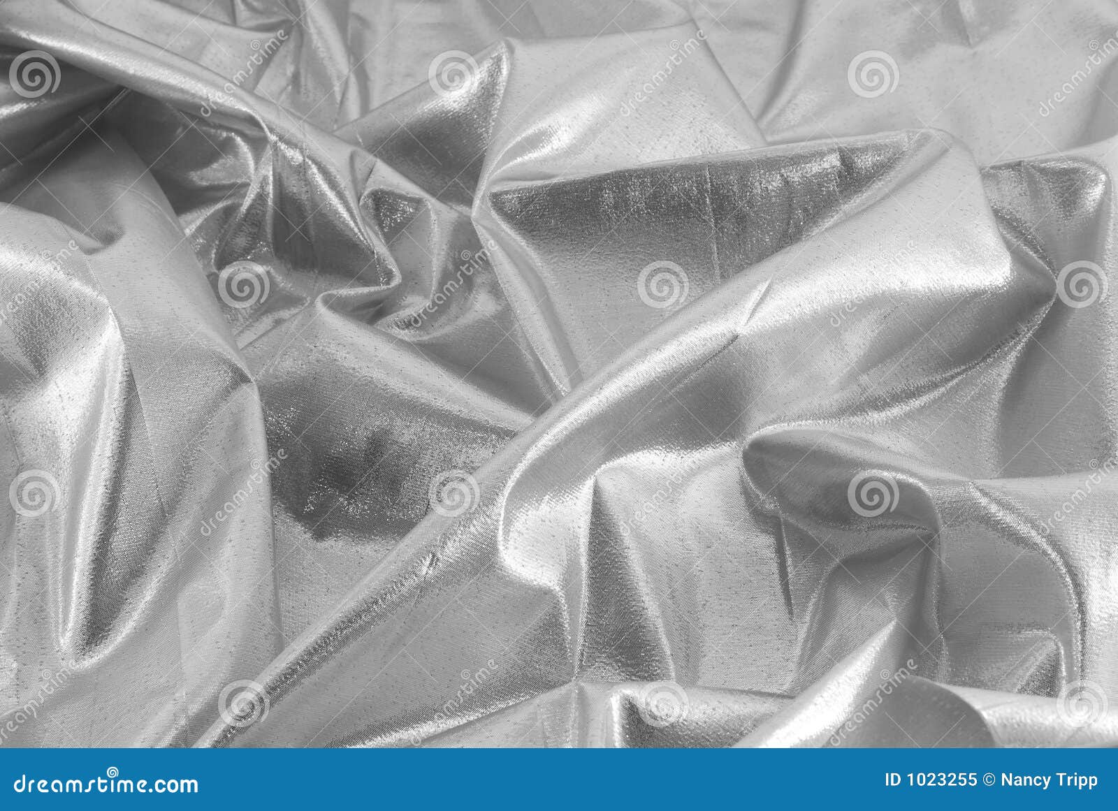 Silver Fabric Texture, Grey Metallic Surface For Background Stock Photo ...