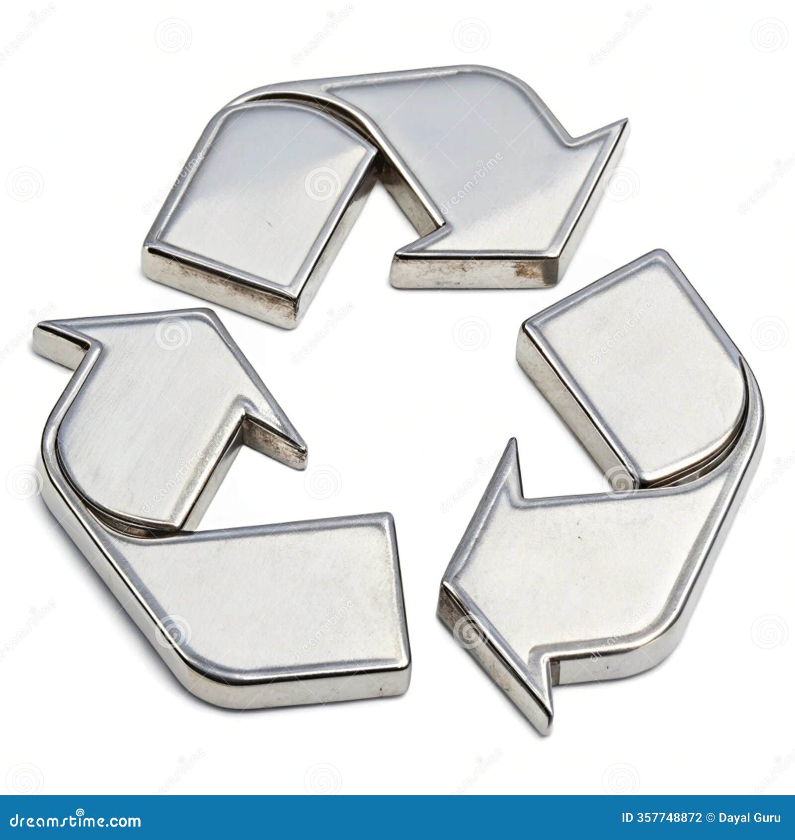 Shiny Silver Recycling Symbol Stock Photo | CartoonDealer.com #357748872