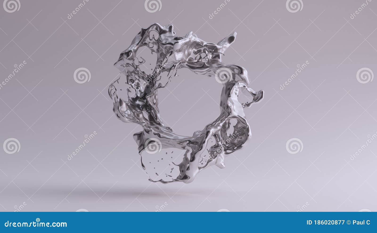 Shiny Silver Splash simple stock illustration. Illustration of flow ...