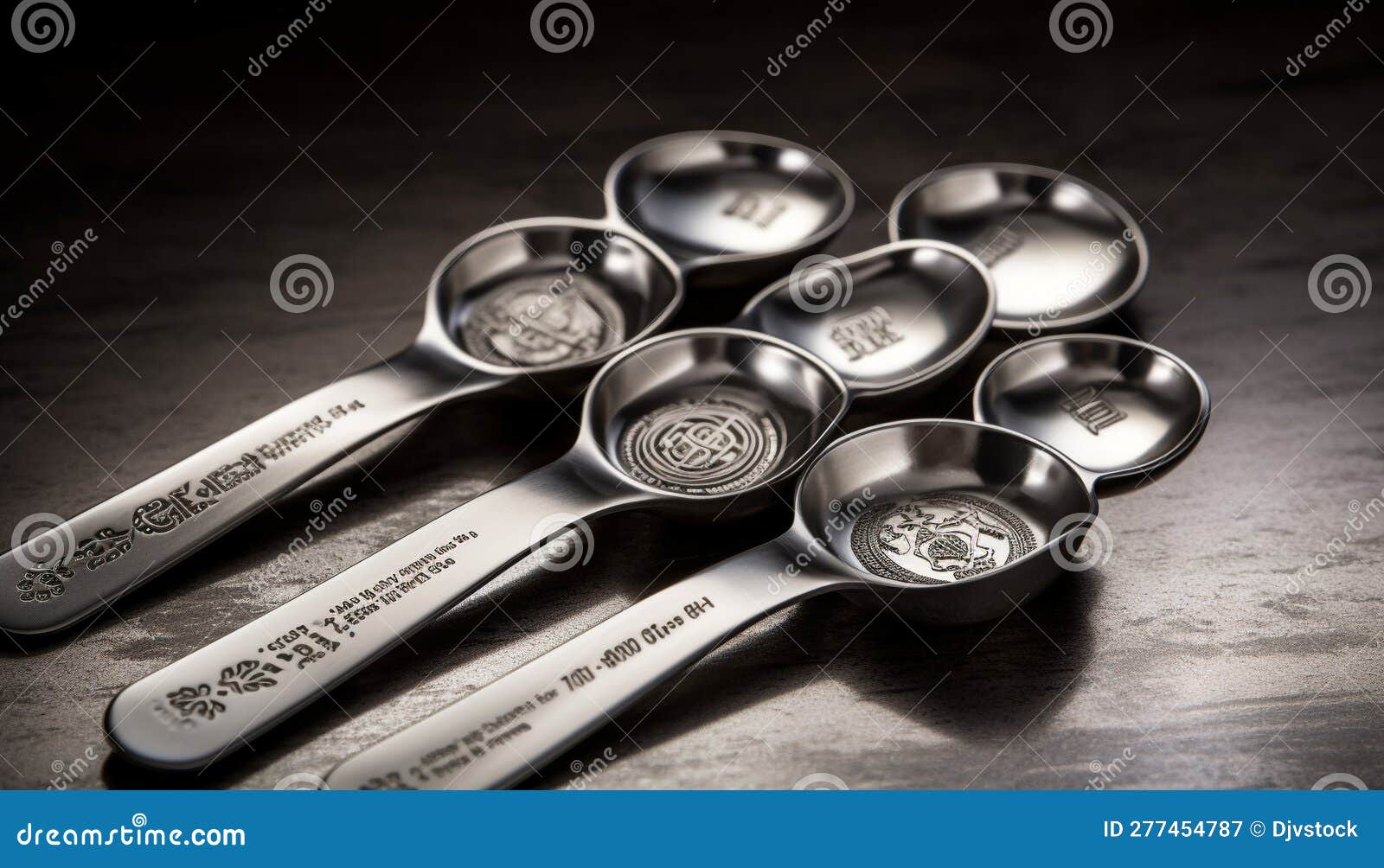 Shiny Silver Wrench and Spoon in Still Life Generated by AI Stock ...