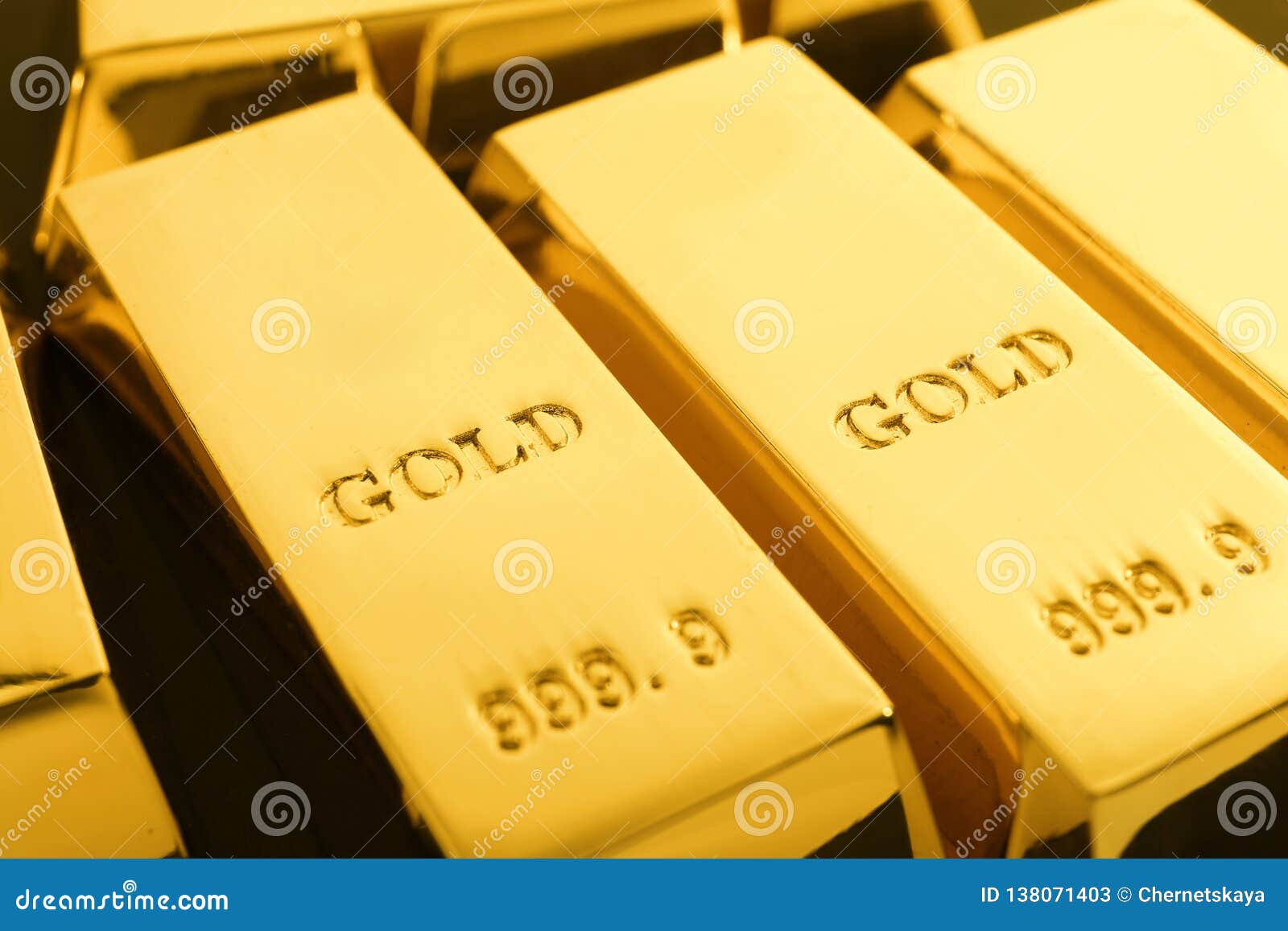 Shiny Sleek Gold Bars As Background Stock Image - Image of abundance ...