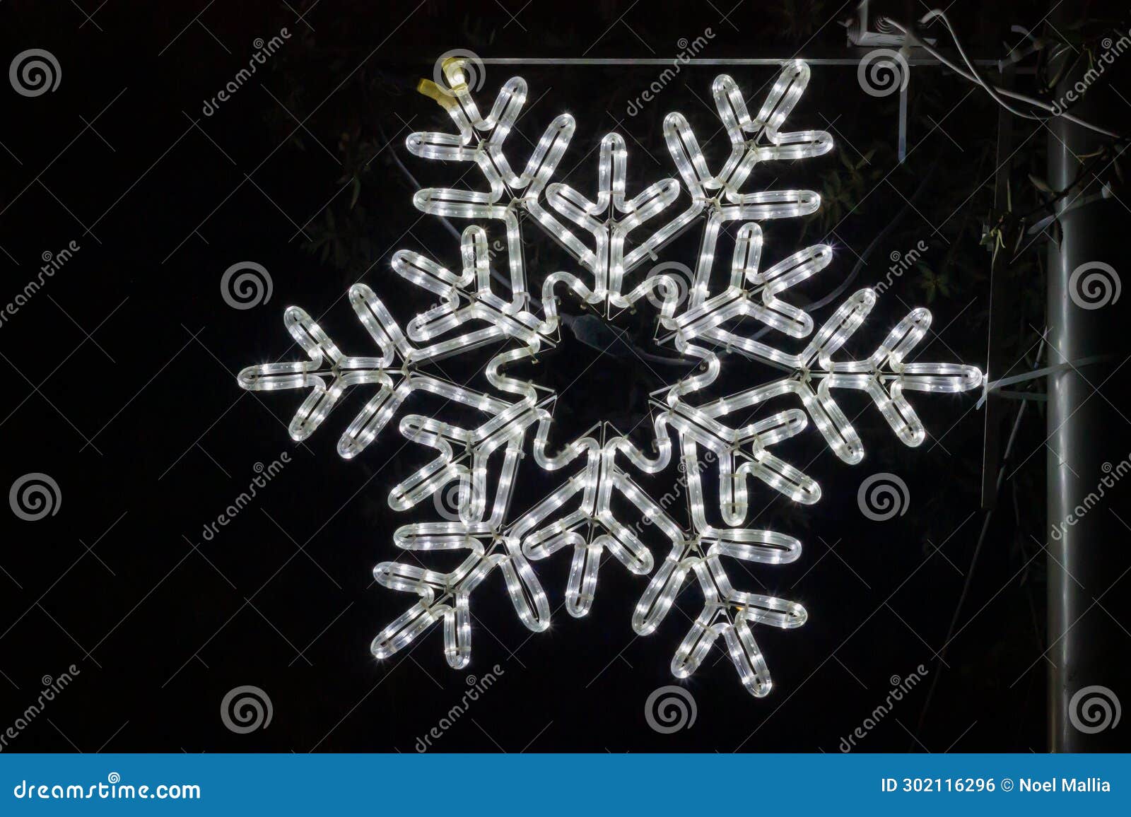 Shiny Snowflakes on a Black Background Stock Photo - Image of effect ...