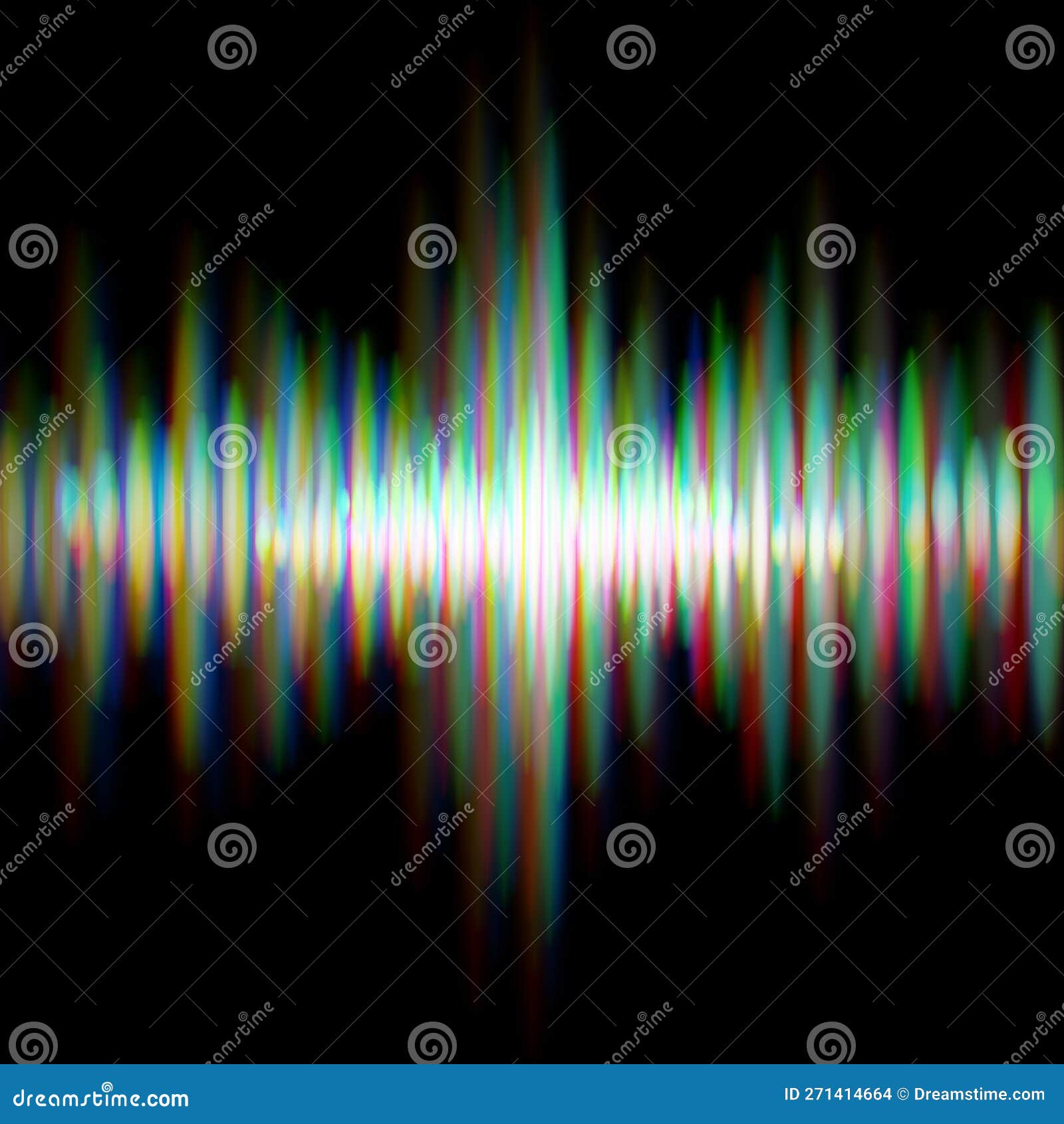 Shiny Sound Waveform with Vibrating Light Aberrations Stock Vector ...