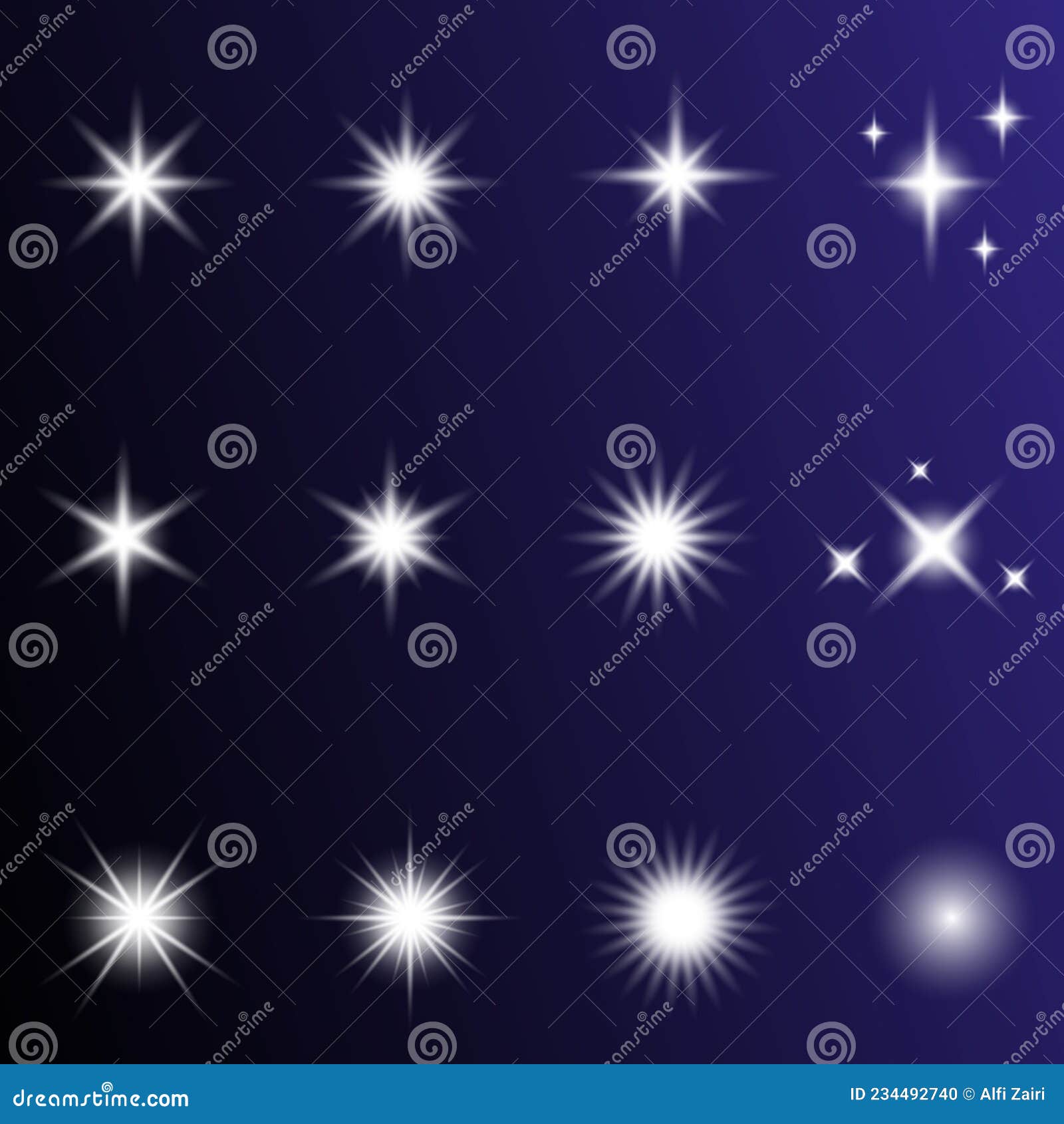 Shiny Sparkle Star in Transparent Style Stock Vector - Illustration of ...