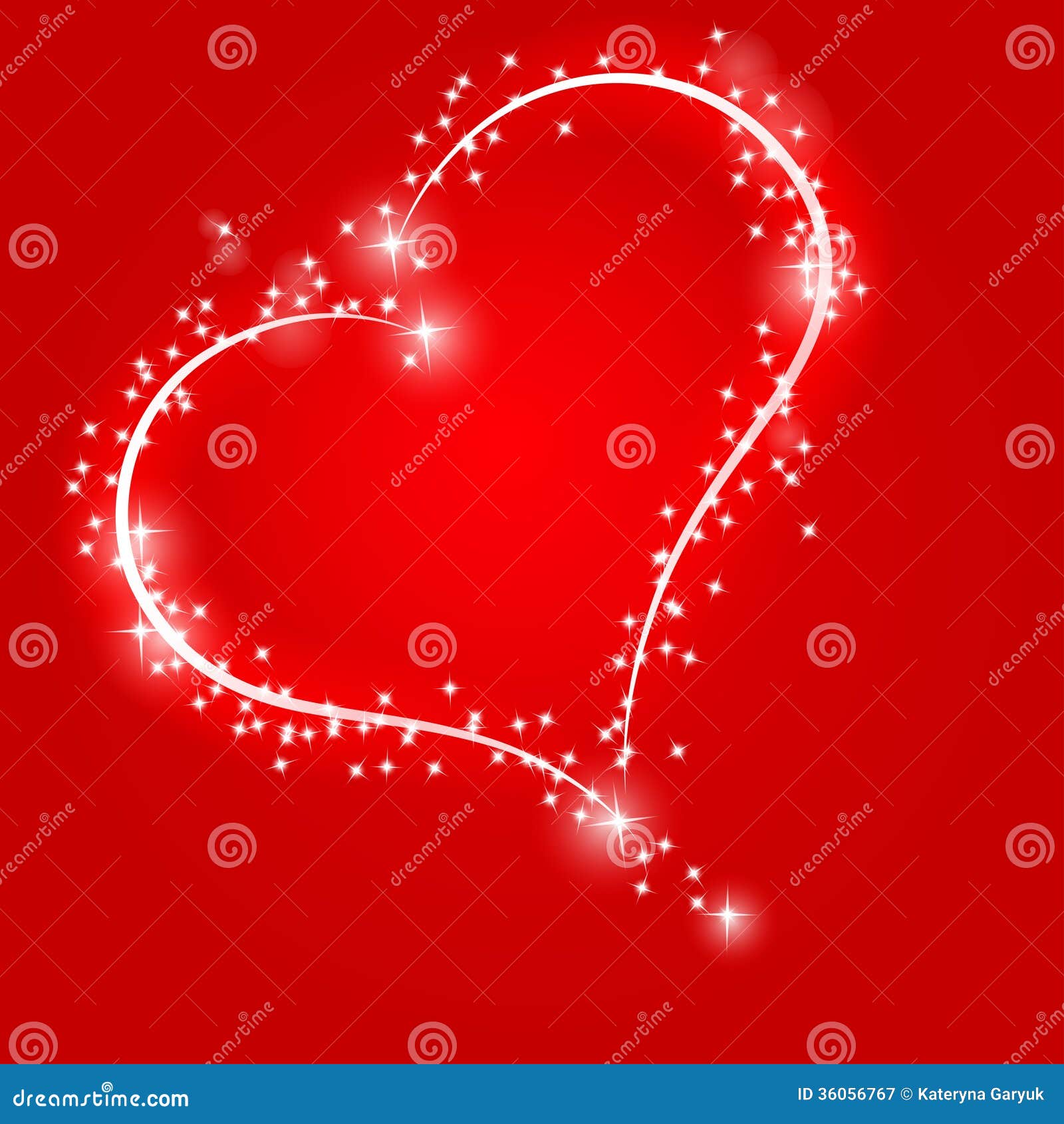 Shiny and sparkling heart stock vector. Illustration of shine - 36056767