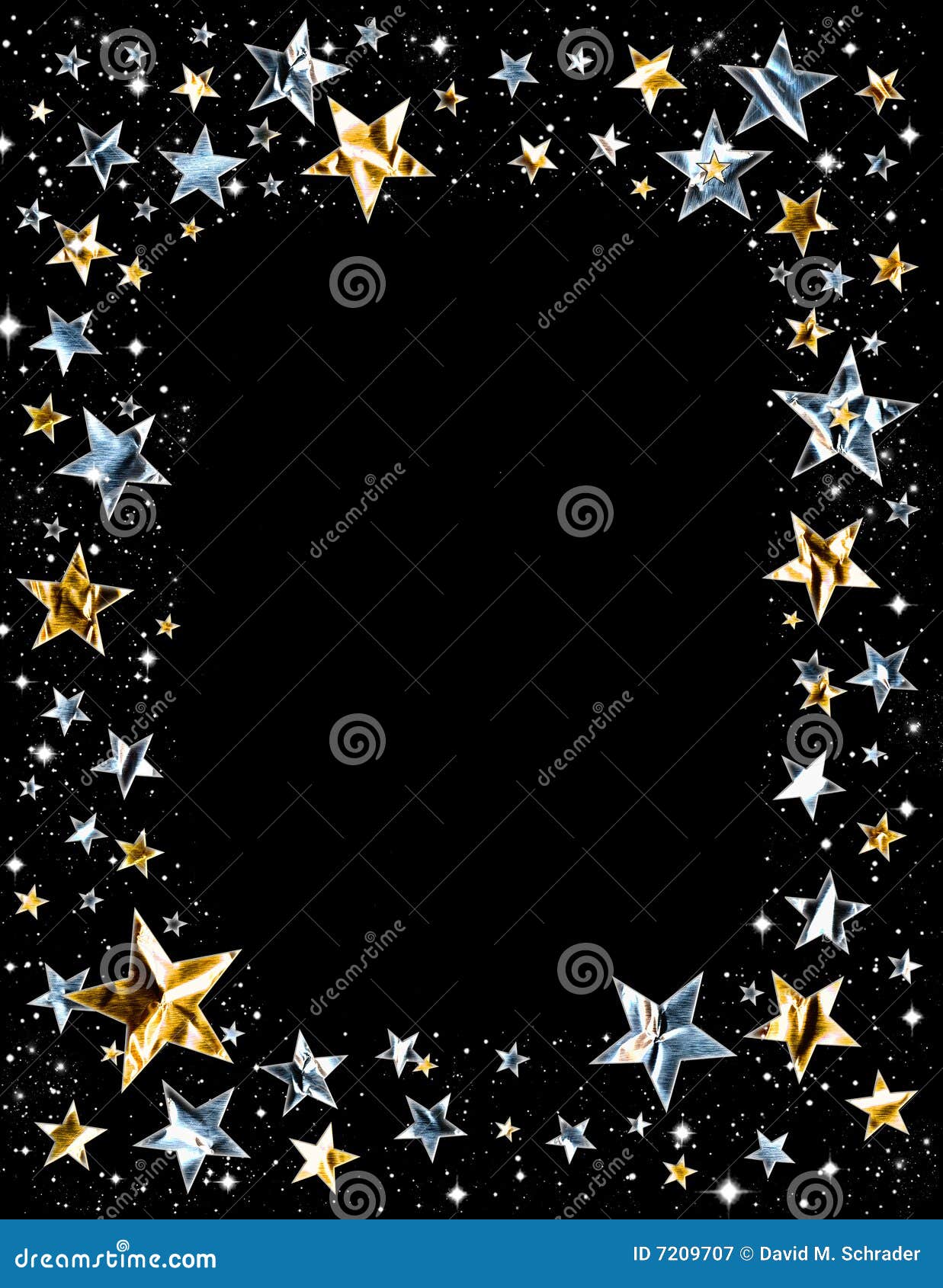 Shiny Star Frame stock illustration. Illustration of frame - 7209707