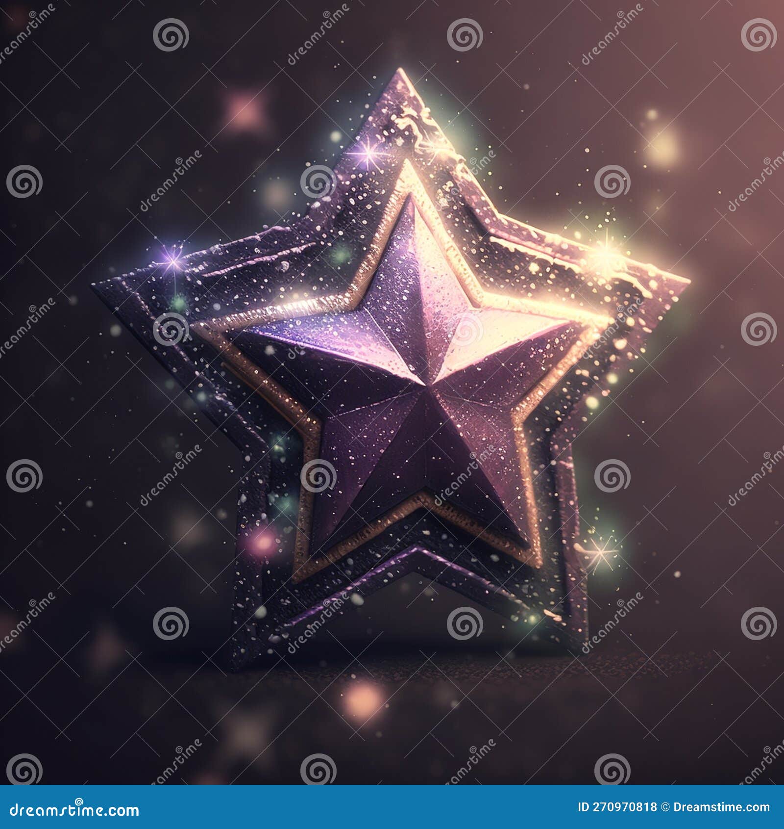 Shiny star, Generative AI stock illustration. Illustration of ...