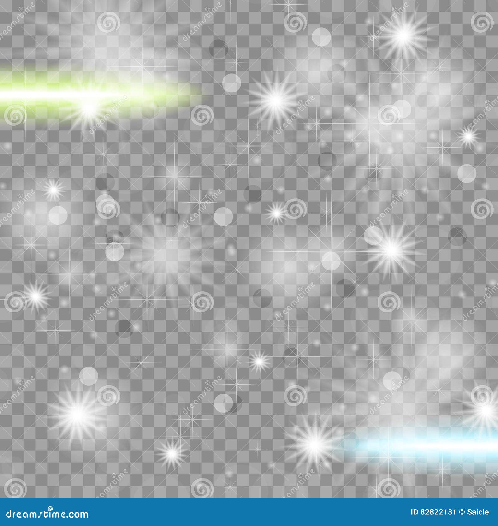Shiny Starry Transparent Sparkling Effect Background Stock Vector ...