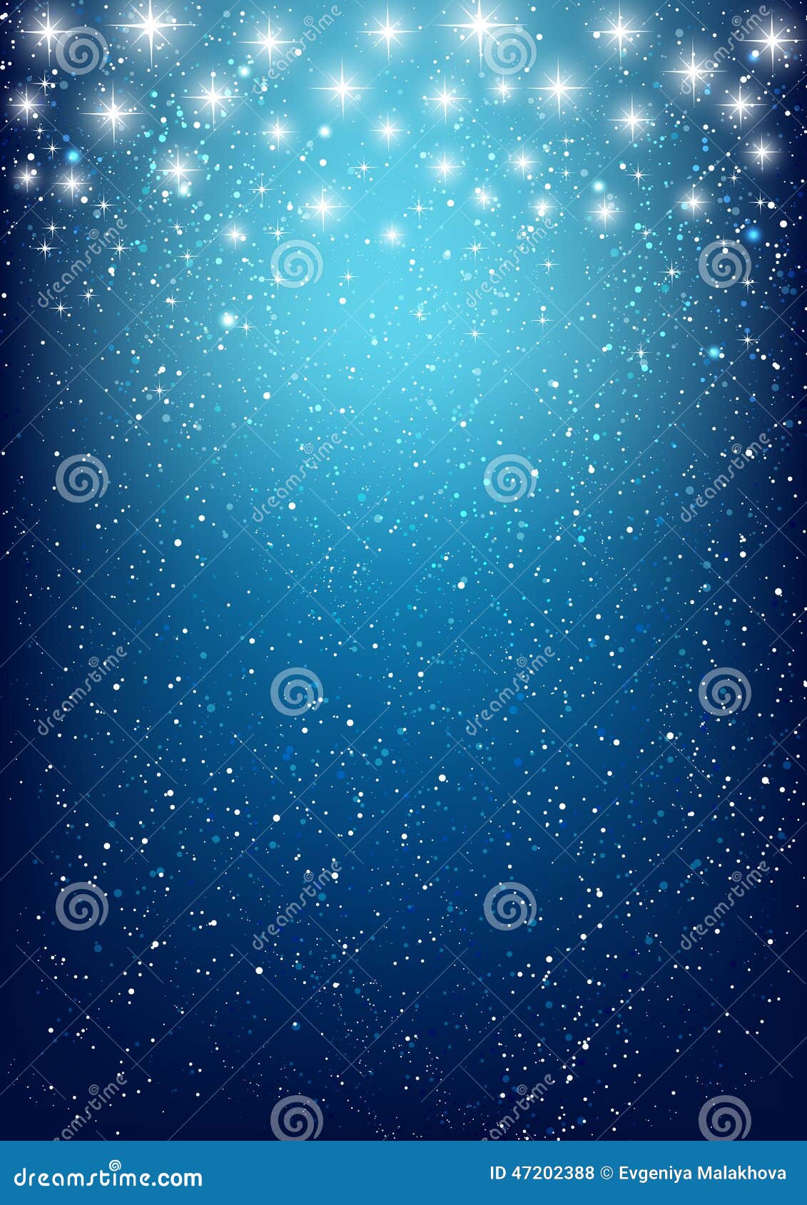 Shiny stars on blue stock vector. Illustration of color - 47202388