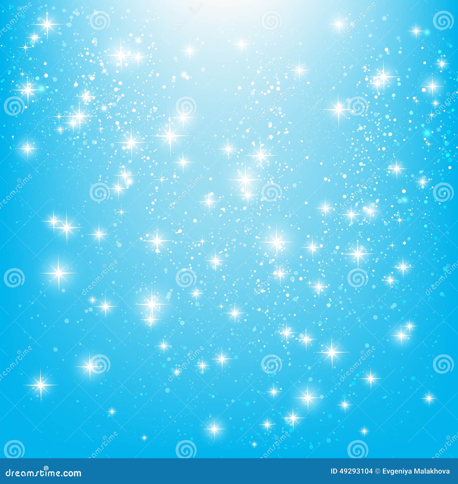 Shiny Stars On Night Sky Background With Palm Trees Silhouettes ...