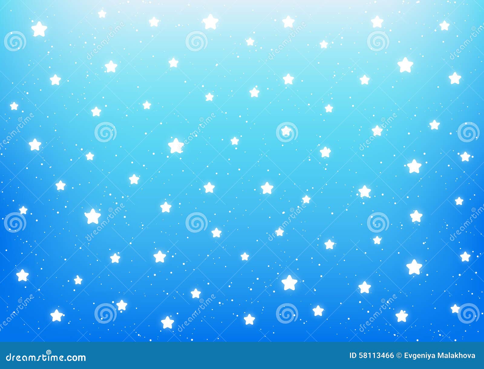 Shiny stars on blue stock vector. Illustration of seasonal - 58113466